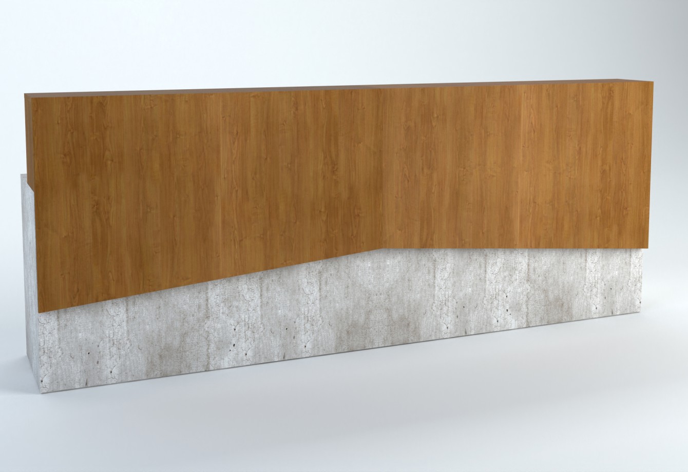 Banco reception design 06 - Vetrinistica Studio
