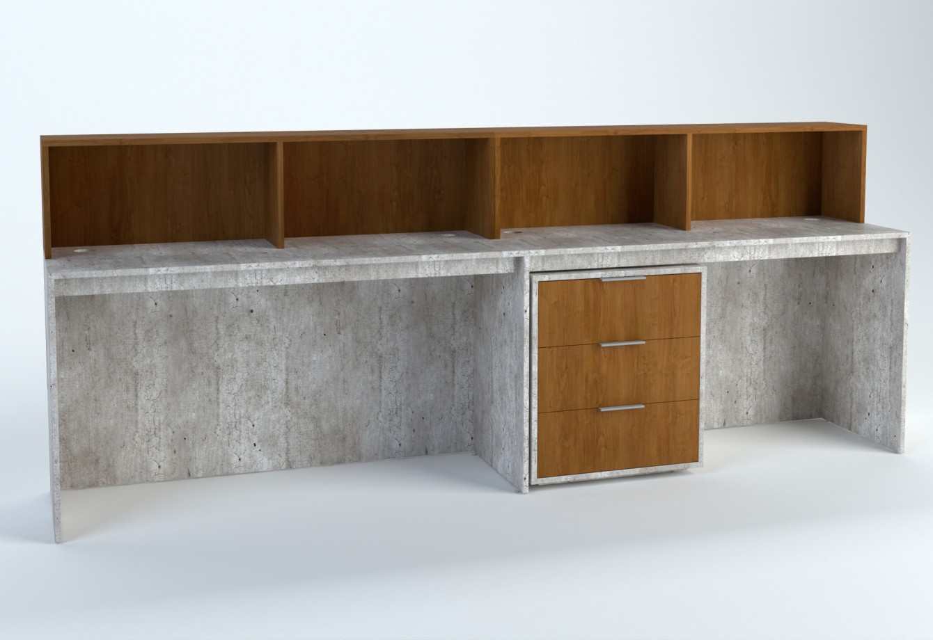 Banco reception design 06 - Vetrinistica Studio